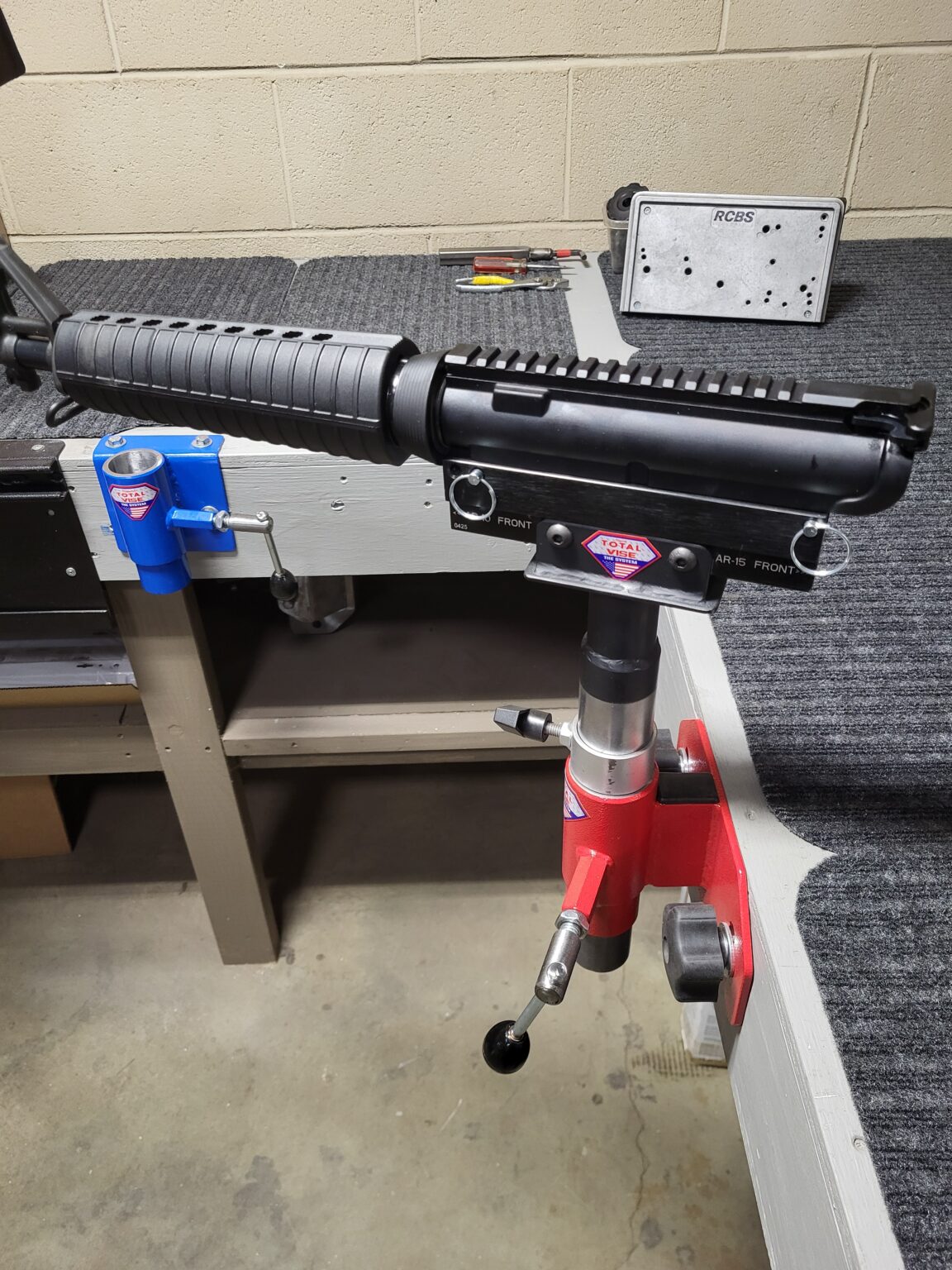 AR Upper Vise Block Support with Post - Total Vise